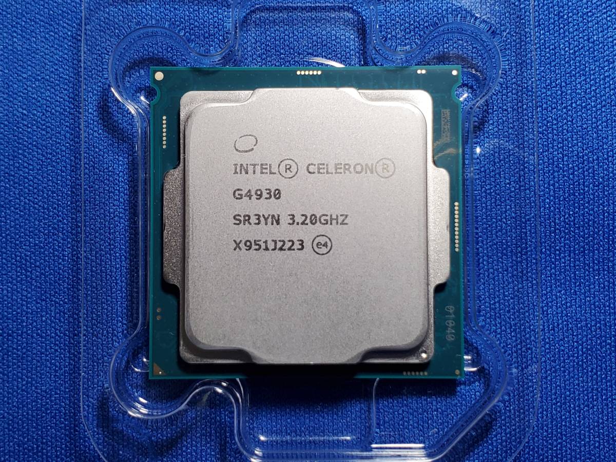 Intel Celeron G4930 3.20GHz 2MB LGA1151 第9世代 PC抜取品 エンブレムシール付き(Celeron ...
