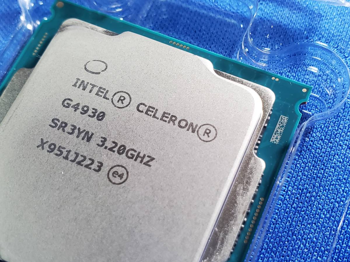 Intel Celeron G4930 3.20GHz 2MB LGA1151 第9世代 PC抜取品 エンブレムシール付き(Celeron ...