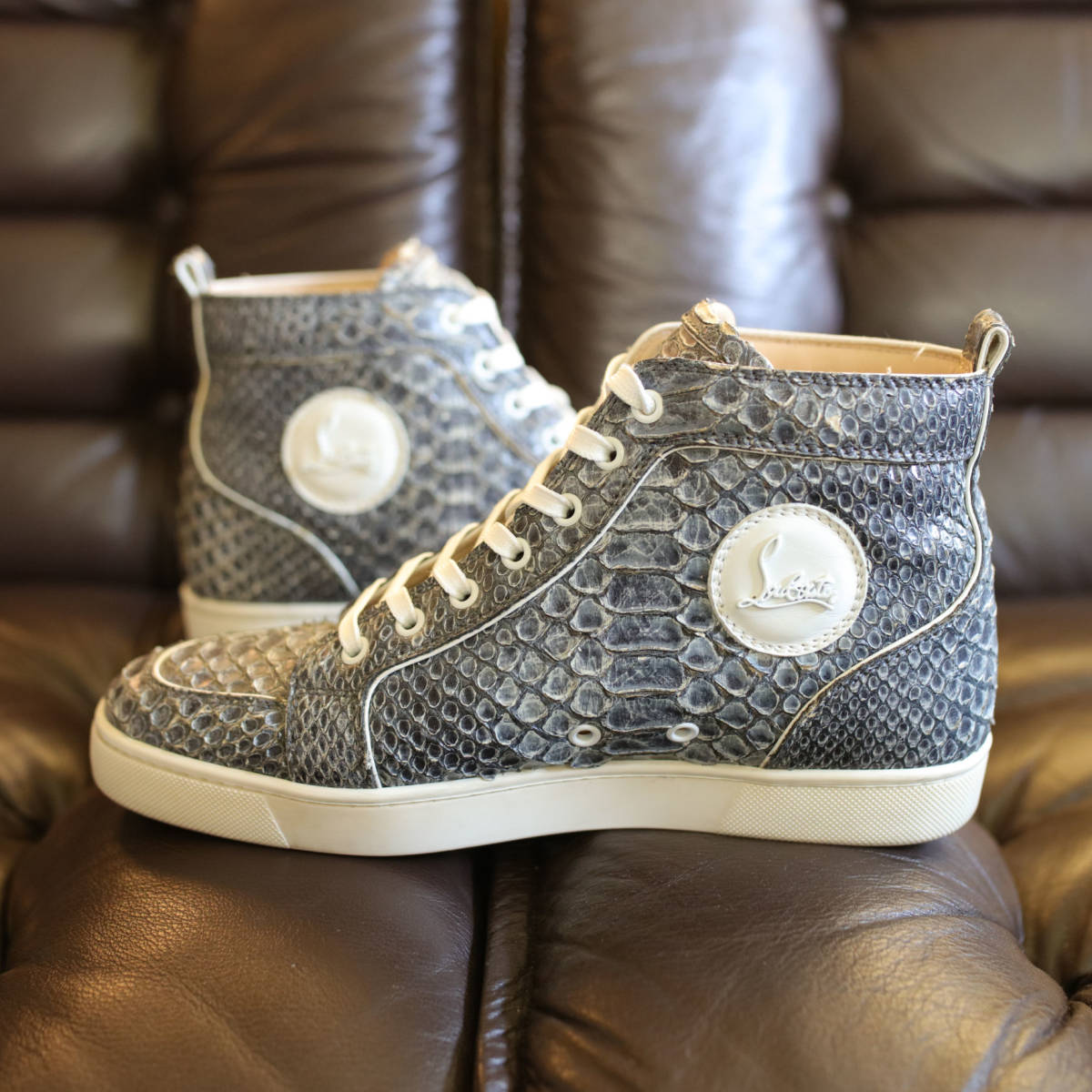 クリスチャンルブタン スニーカー 41 RANTUS FLAT PYTHON 3150061 Christian Louboutin YEEZY BOOST 27 ALDEN 7(男性用 ...