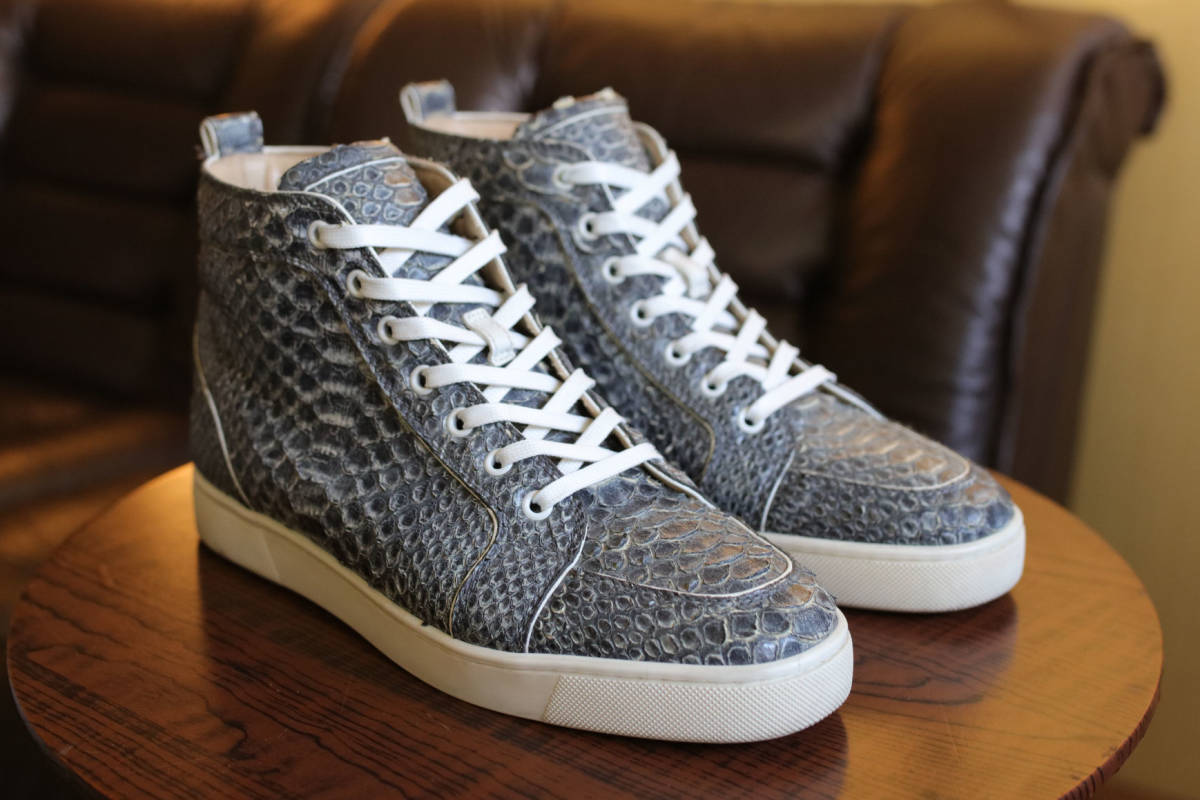 クリスチャンルブタン スニーカー 41 RANTUS FLAT PYTHON 3150061 Christian Louboutin YEEZY BOOST 27 ALDEN 7(男性用 ...