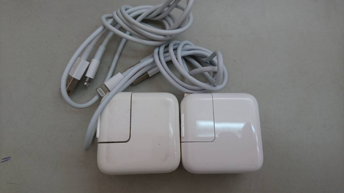 純正 Apple アップル A1357 Apple 10W USB電源アダプタ ライトニングケーブル まとめて2個 C(その他)｜売買された ...