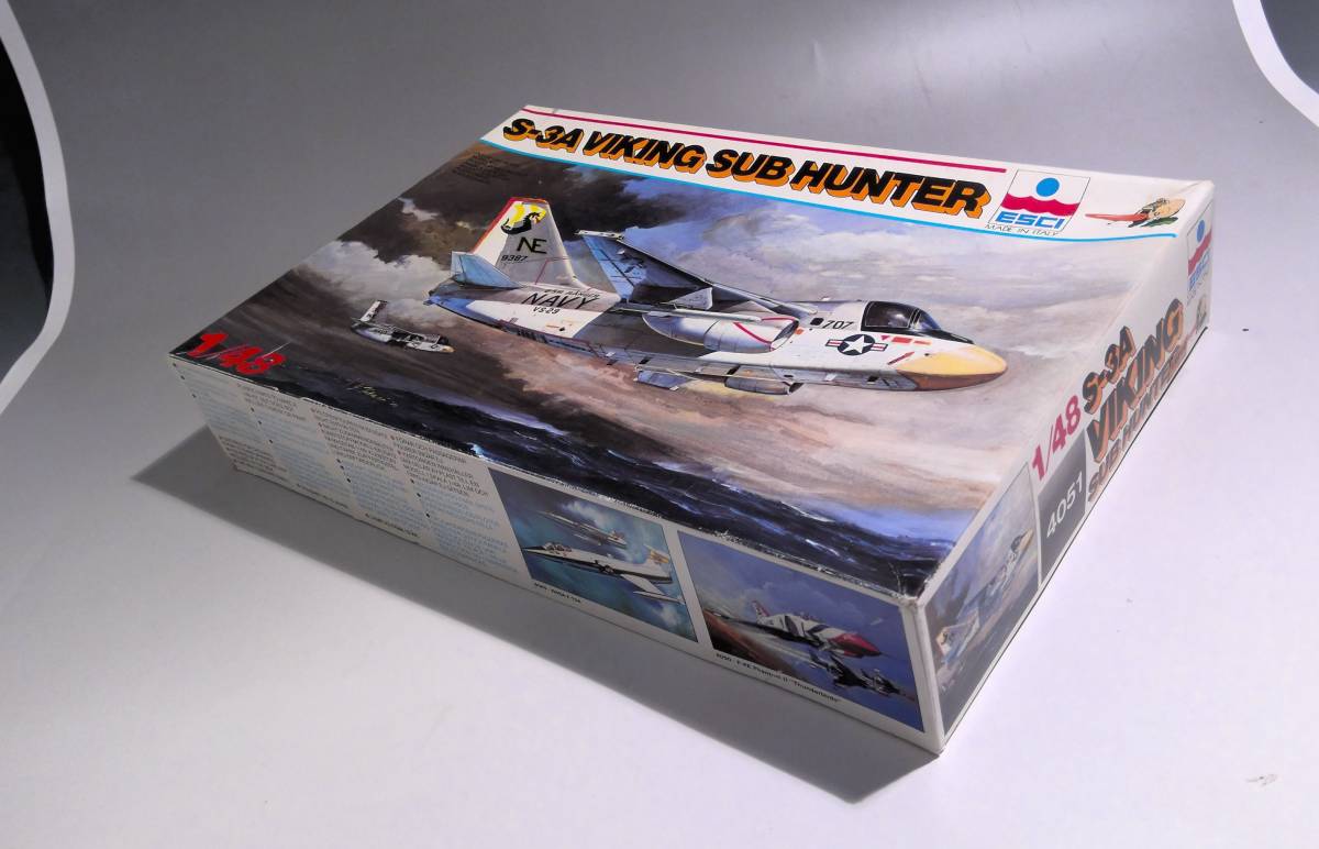 1213B 未組立 プラモデル バイキングサブハンター S 3A VIKING SUB HUNTER 1/48 ESCI イタリア製(その他 ...
