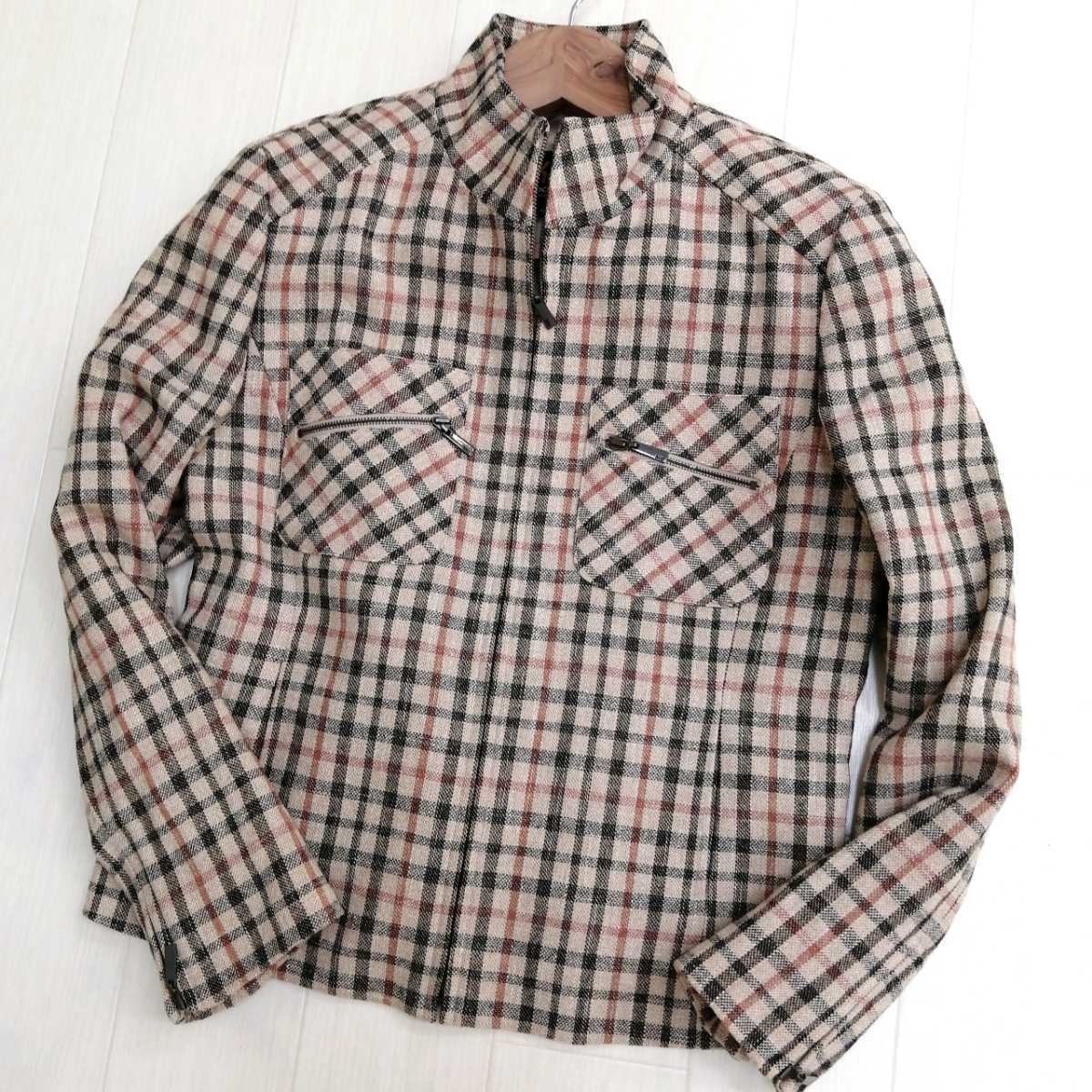 H 極上 エレガント 高級感溢れる ダックス DAKS ハウスチェック柄 ジップアップ ジャケット 婦人服 size42 レディース アウター 日本製(ジャケット、上着)｜売買された ...