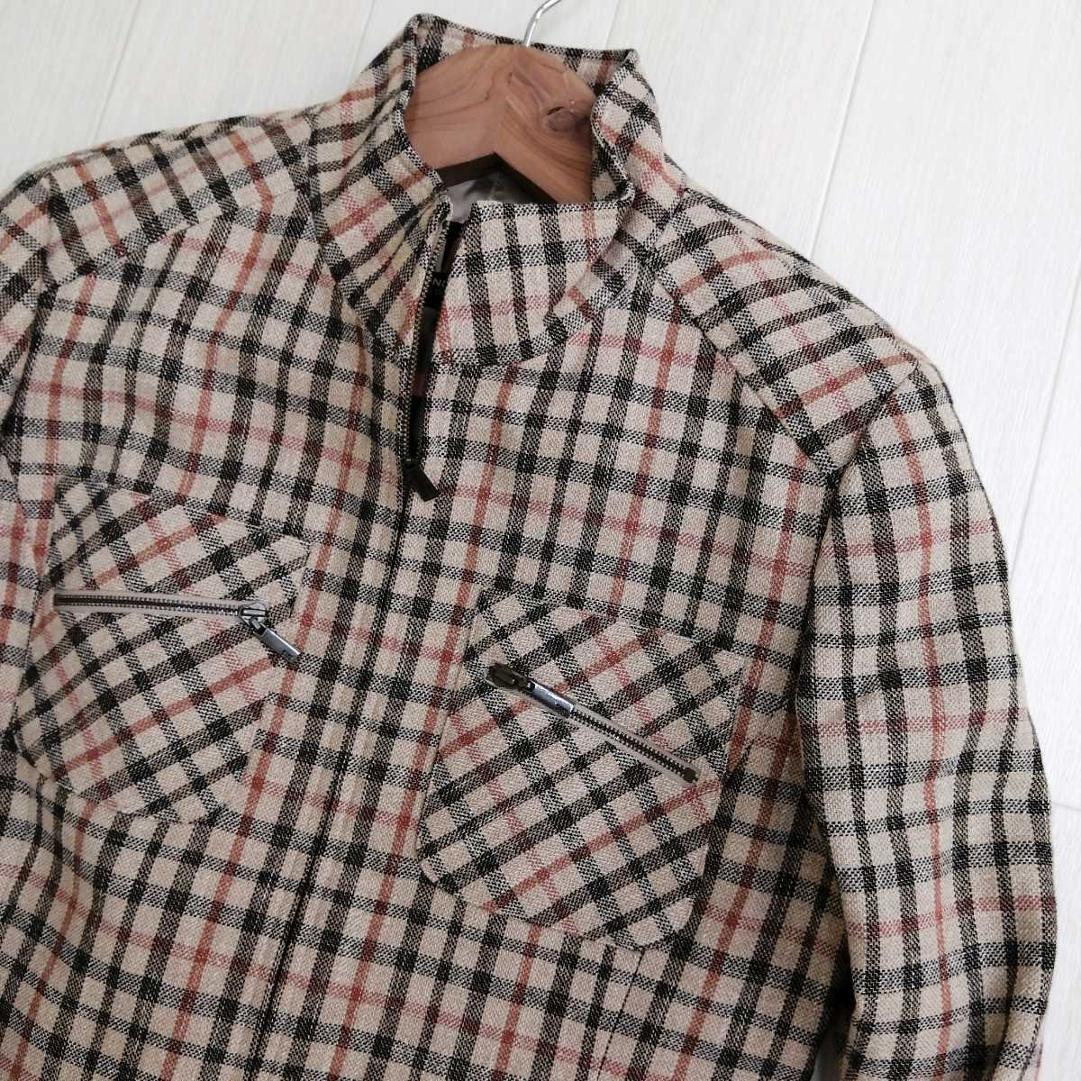 H 極上 エレガント 高級感溢れる ダックス DAKS ハウスチェック柄 ジップアップ ジャケット 婦人服 size42 レディース アウター 日本製(ジャケット、上着)｜売買された ...