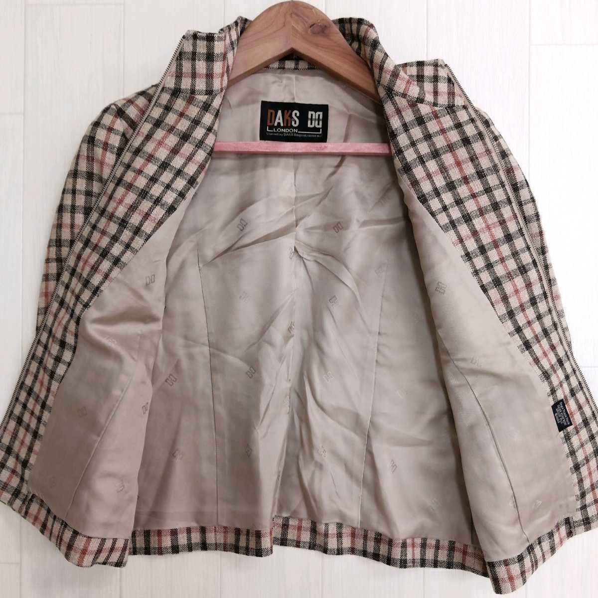 H 極上 エレガント 高級感溢れる ダックス DAKS ハウスチェック柄 ジップアップ ジャケット 婦人服 size42 レディース アウター 日本製(ジャケット、上着)｜売買された ...