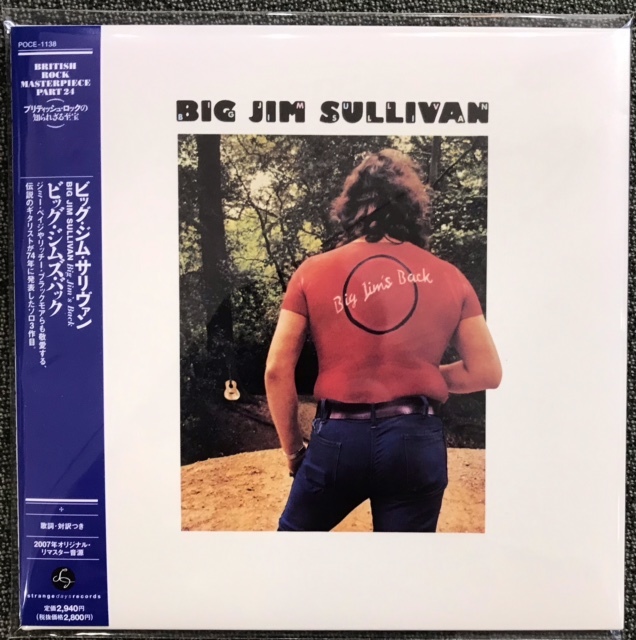 紙ジャケ国内帯付CD ビッグ ジム サリヴァン ビッグ ジムズ バック BIG JIM SULLIVAN Big Jim’s Back ...