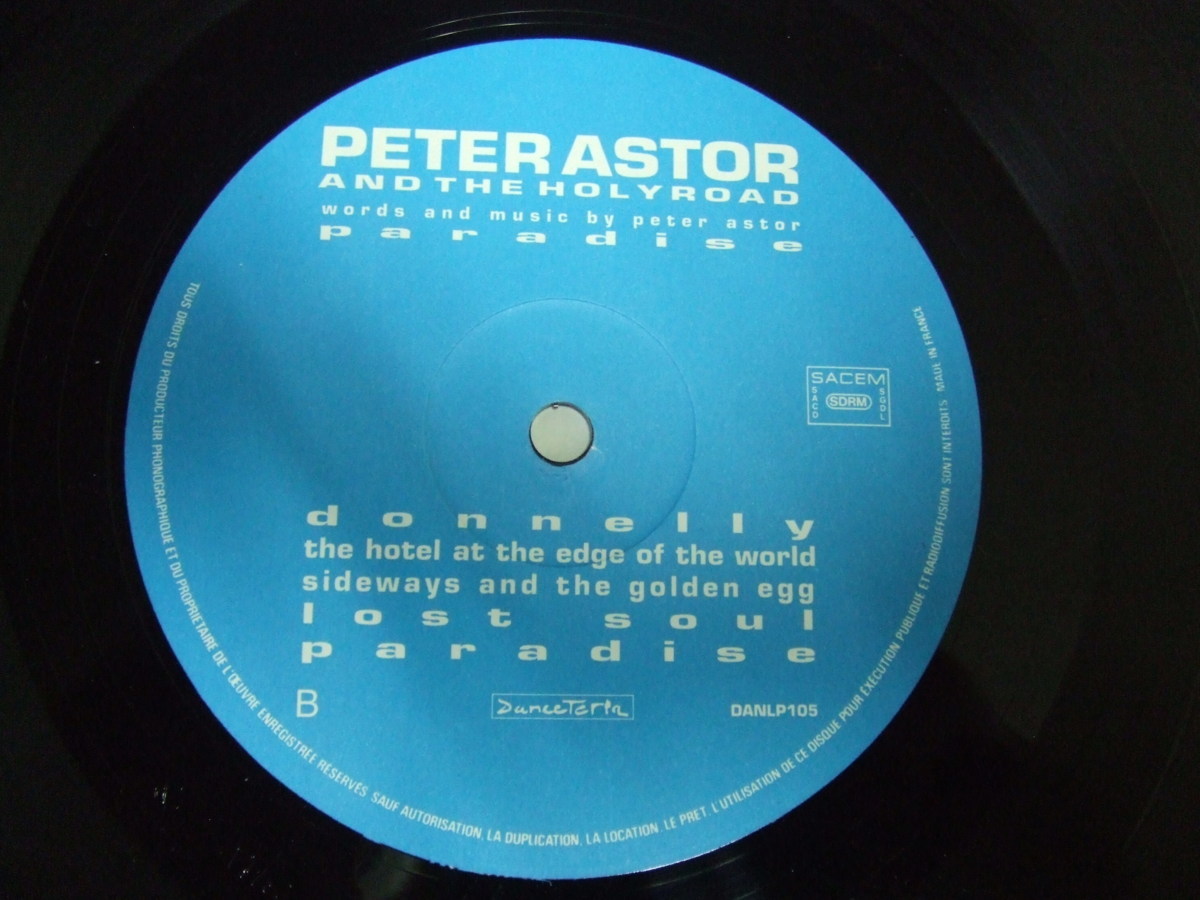 フランス盤 LP ピート アスター アンド ザ ホーリー ロード Peter Astor and the Holy Road/PARADISE ...
