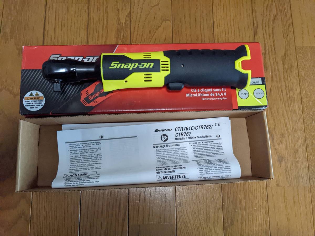Snap-on スナップオン コードレスラチェットレンチ 電動ラチェット 3/8 CTR761 イエロー HV(ドリル、ドライバー、レンチ)｜売買されたオークション情報、yahooの商品情報を ...