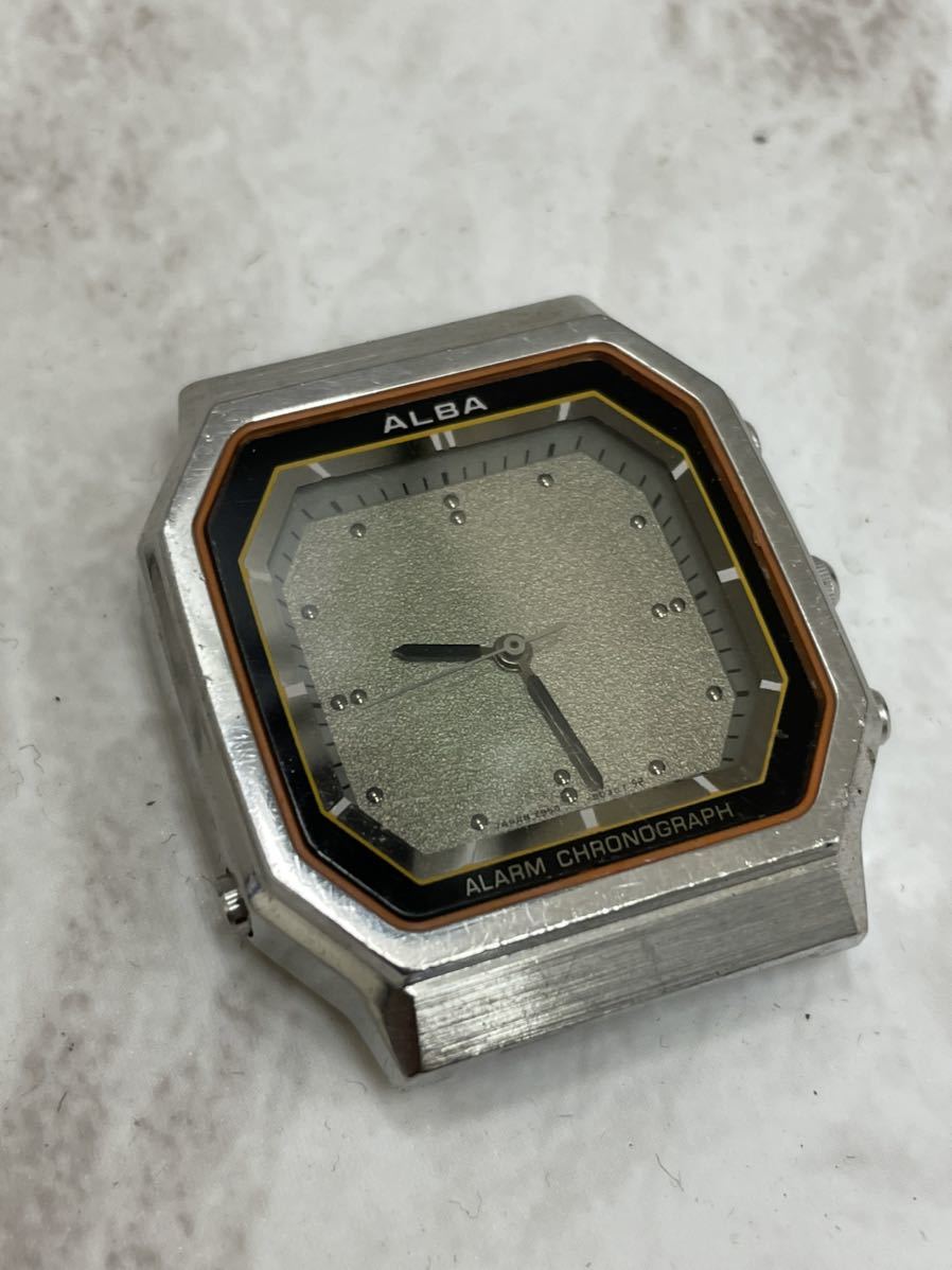 動作未確認 SEIKO セイコー ALBA アルバ レア品 クォーツ Y950-5020 二重面相 アラームクロノデジアナ デジタルウォッチ ...