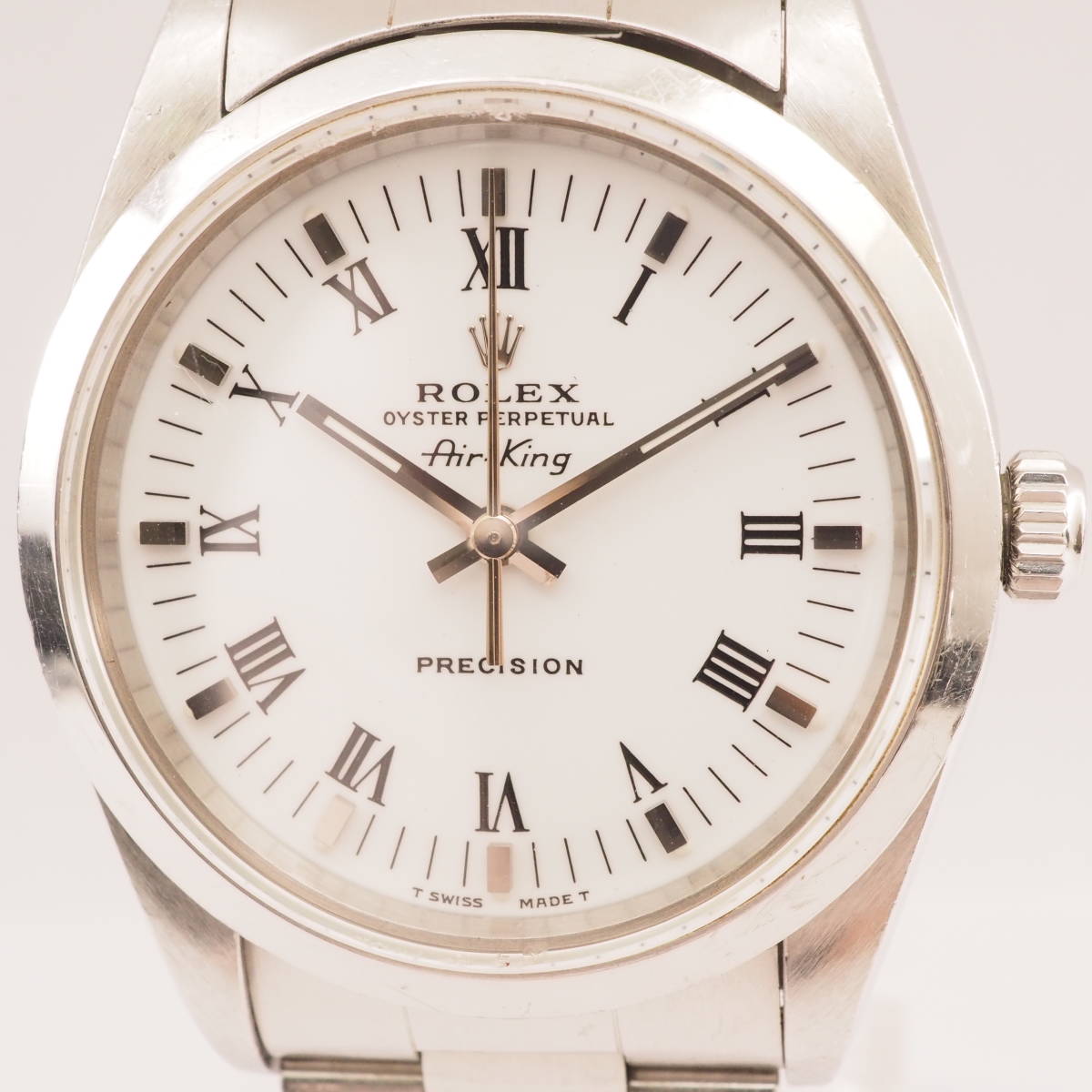 ロレックス エアキング オイスターパーペチュアルプレシジョンRef 14000 ROLEX Air-king Cal 3000 ローマ数字 W番 自動巻 男性 W651518 AK4(本体 ...