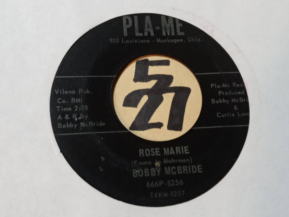 試聴 66年 アメリカン スカ ロック BOBBY MCBRIDE ROSE MARIE / OH I LOVE YOU 両面EX(スカ ...