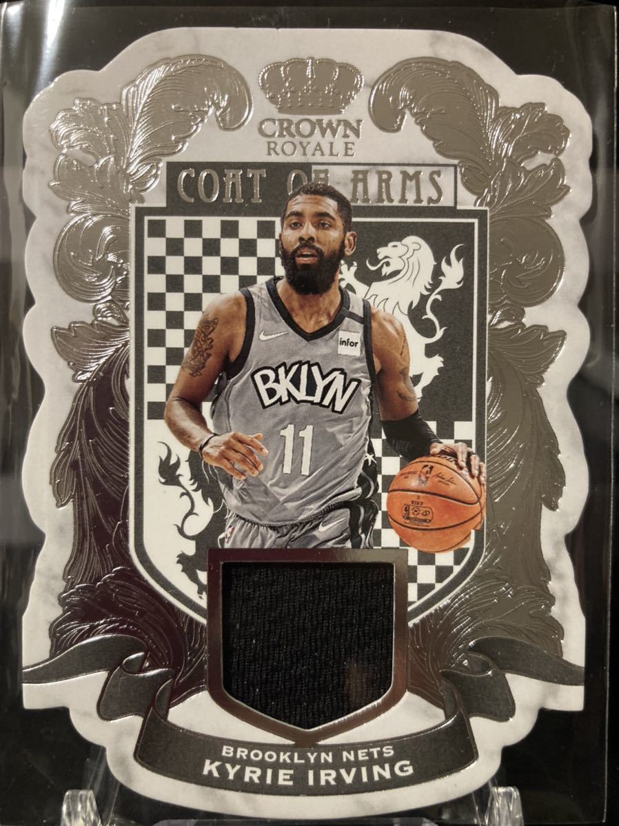 実使用 Kyrie Irving 2020-21 Panini Crown Royale Coat of Arms game-worn ...
