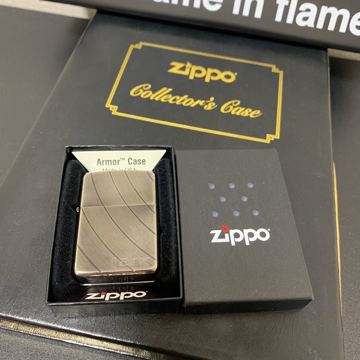 ZIPPO ジッポー ARMOR CASE アーマーケース LARK BLACK LABEL ラーク ブラックラベル 2009年製(たばこ ...