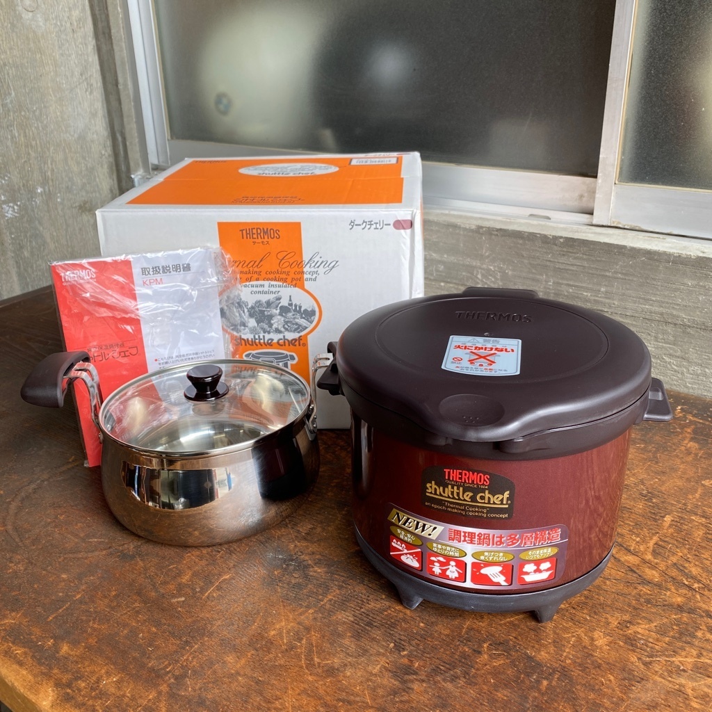 開封品 真空保温調理器 THERMOS/サーモス シャトルシェフ KPM-2500 ダークチェリー 2.5L 動作未確認 digjunkmarket(その他)｜売買されたオークション情報 ...