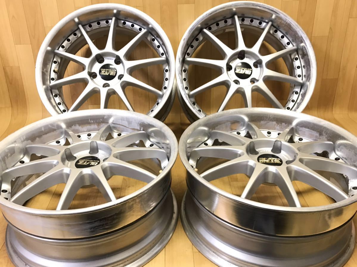 長野発 激レア 深リム ENKEI BLITZ TECHNO SPEED Z1 ブリッツ テクノスピード 19×8.5J5穴114.3+38 ...