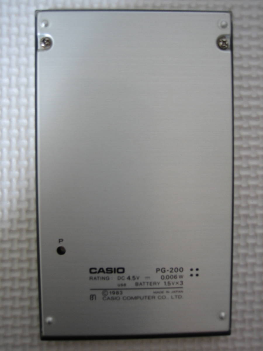カシオ CASIO PG－200 カバー 取扱説明書 箱付き 通電確認済 パチンコゲーム 電卓 レトロ 1983年(その他)｜売買されたオークション情報、yahooの商品情報をアーカイブ公開 ...