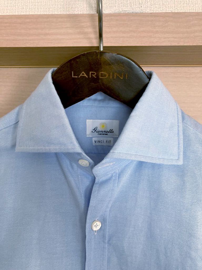 タグ付き イタリー製 GIANNETTO/ジャンネット VINCI FIT オックスフォードサックス カッタウェイカラードレスシャツ39 25 300円(Mサイズ)｜売買されたオークション情報 ...