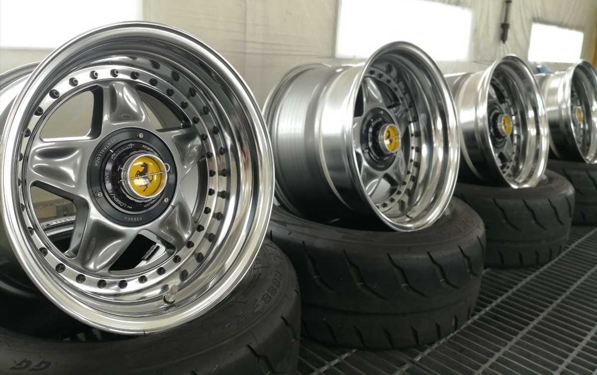 超 SPEEDLINE Mistral スピードライン ミストラル リバレル済 MG-line製センターロック仕様 フルカスタム 9J/9 ...