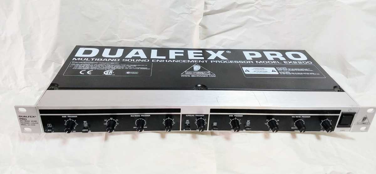 JUNK 1円〜 BEHRINGER DUALFEX PRO EX2200 エンハンサー ベリンガー 通電ジャンク(レコーディング、PA機器 ...