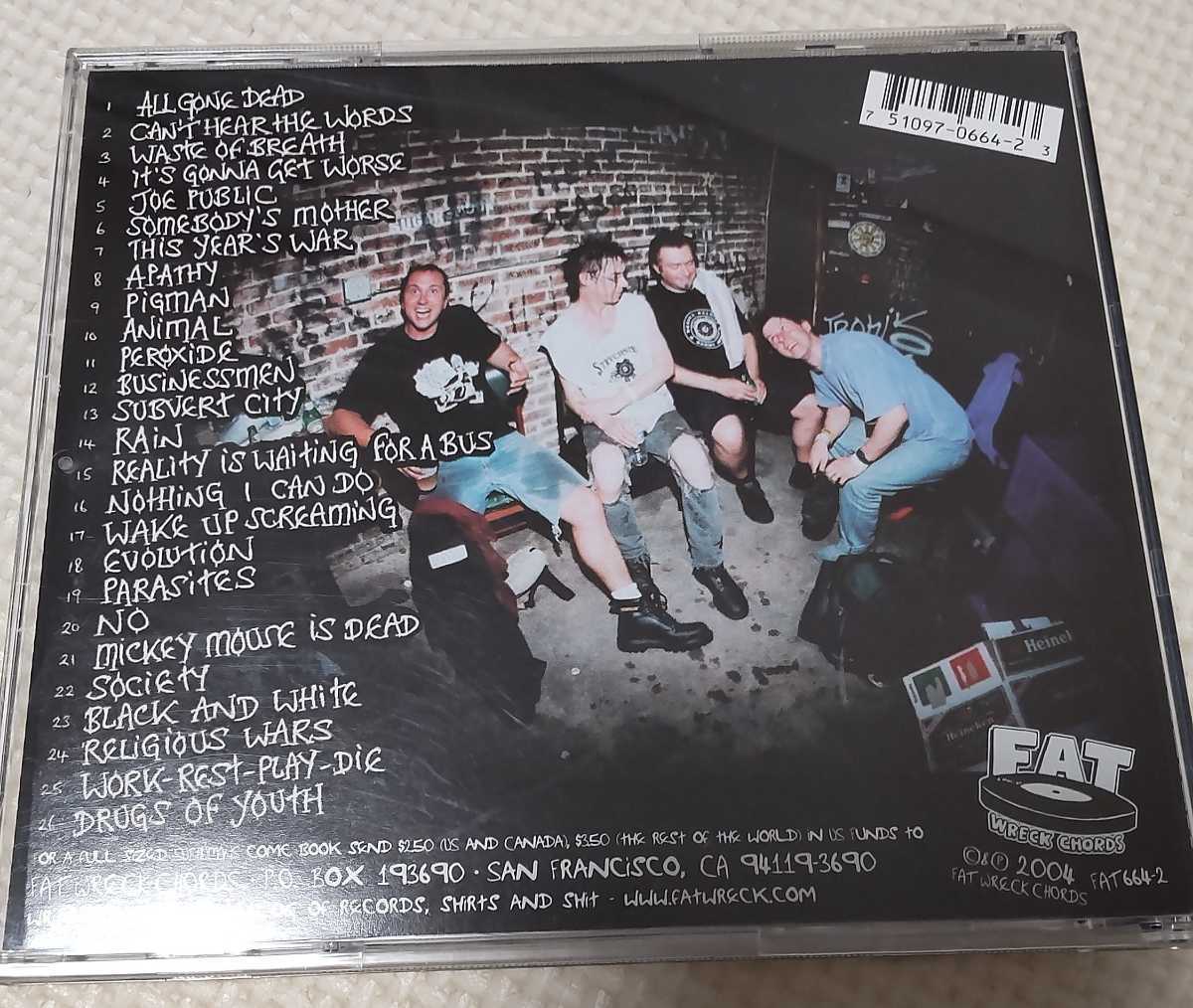 subhumans cd snuffy smile ハードコア パンク ASSASSINATORS accidente not on tour ...