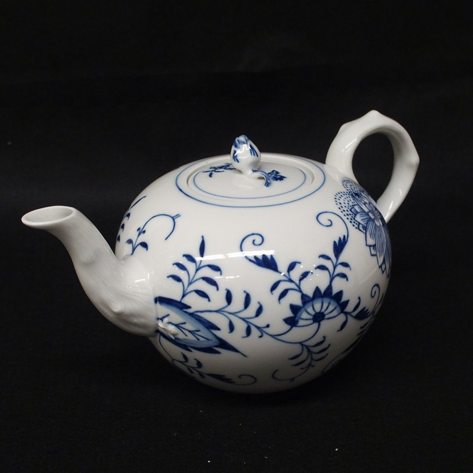 m001 H マイセン ブルーオニオン ティーポット 726 MEISSEN BLUE ONION TEA POT 80(マイセン)｜売買され ...