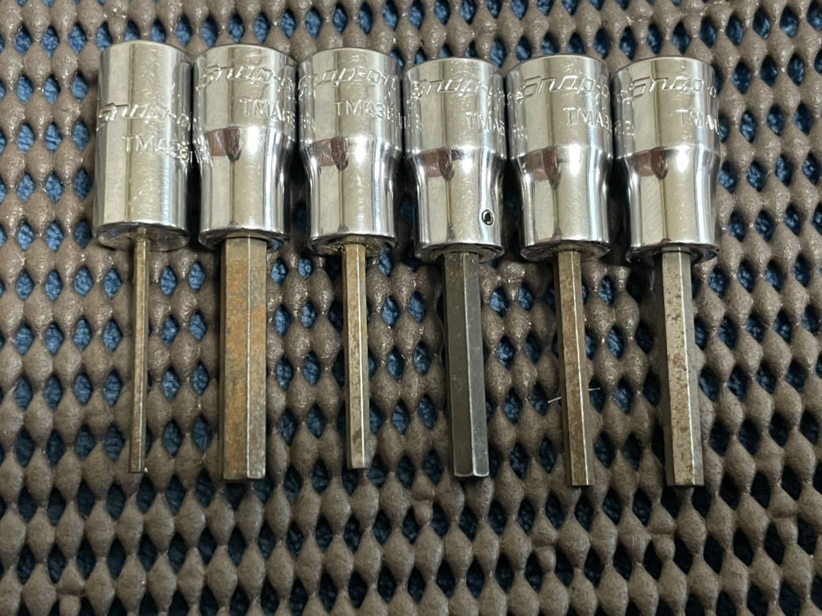 Snap-on スナップオン 6角レンチソケット6個TMA2E 1/16 TMA6 3/16 TMA3E 3/32 TMA5 5/32 ...