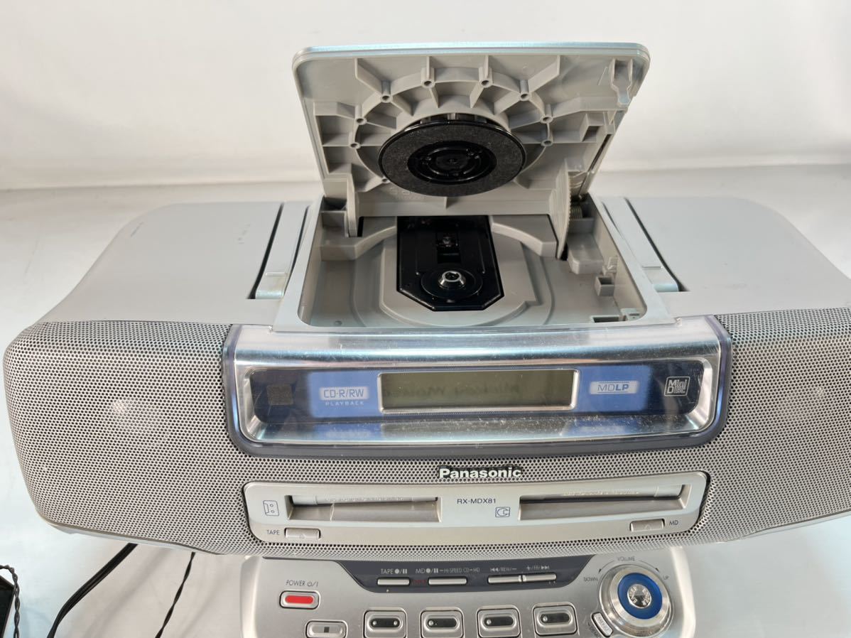 PanasonicパナソニックRX-MDX81 MDラジカセ CD AM/FM 音響機器 音楽プレイヤー 通電確認済み テープ 品 管理E922.(パナソニック)｜売買されたオークション情報 ...