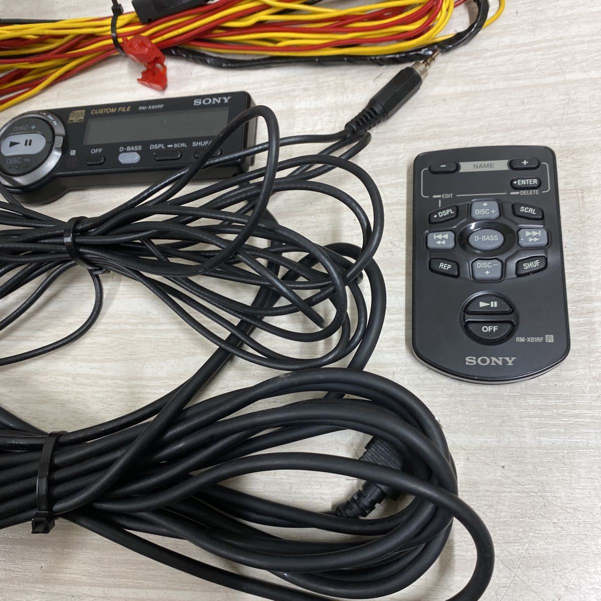 SONY CDチェンジャー 10 CD CHANGER CDX-555RF CUSTOM FILE RM-X80RF .RM-X81RF 動作 ...