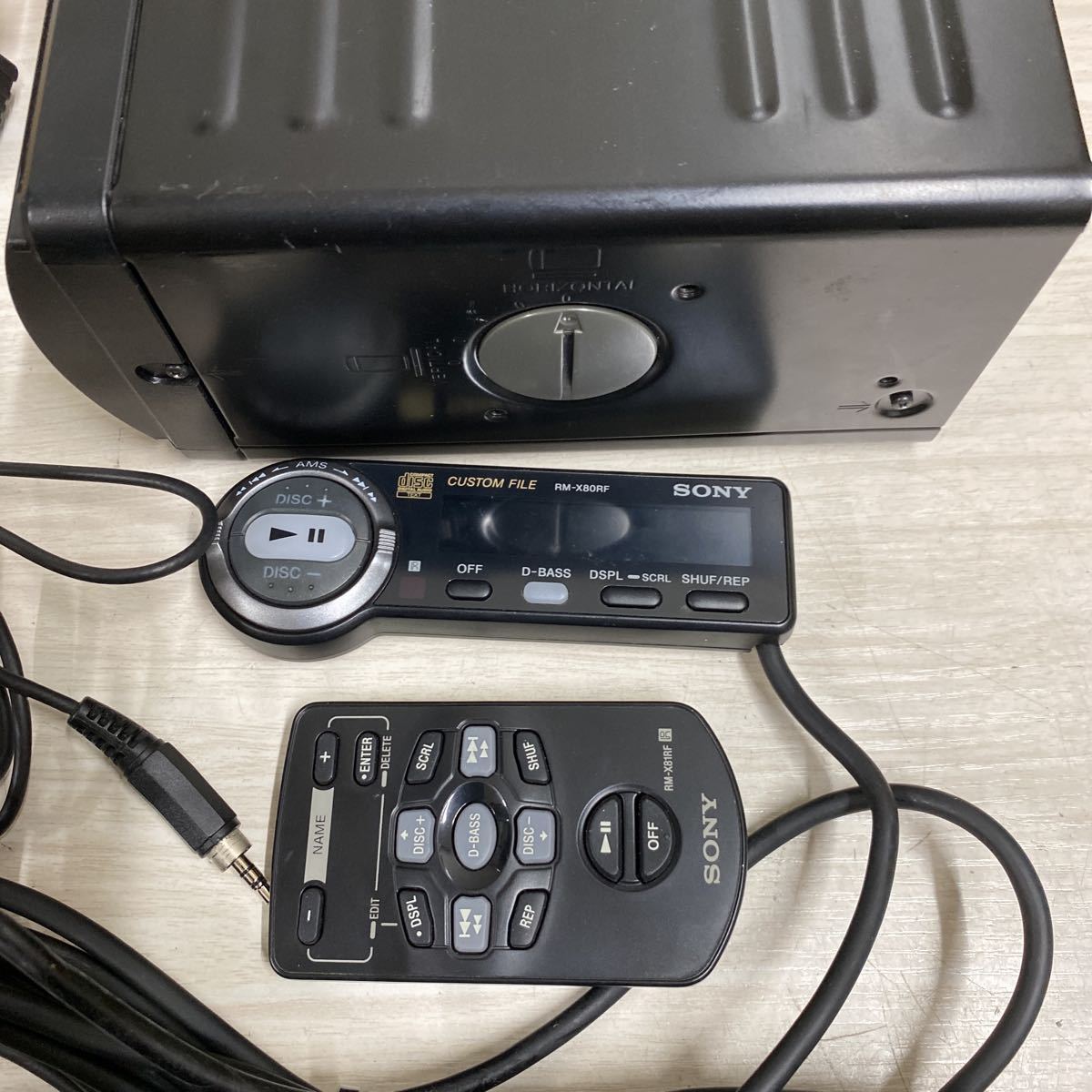 SONY CDチェンジャー 10 CD CHANGER CDX-555RF CUSTOM FILE RM-X80RF .RM-X81RF 動作 ...
