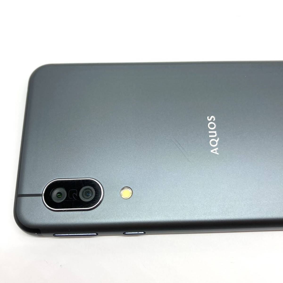 箱付き AQUOS sense3 SHV45 ブラック 64GB au SIMロック解除済み SIMフリー 判定 SHARP Android ...