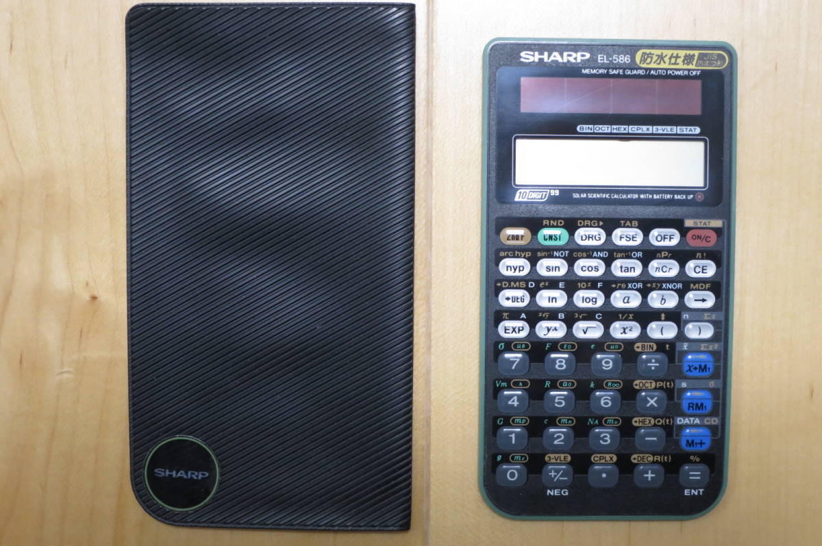 シャープ 超薄型関数電卓 EL-586 品 SHARP レトロ電卓(シャープ)｜売買されたオークション情報、yahooの商品情報をアーカイブ公開 - オークファン（aucfan.com）