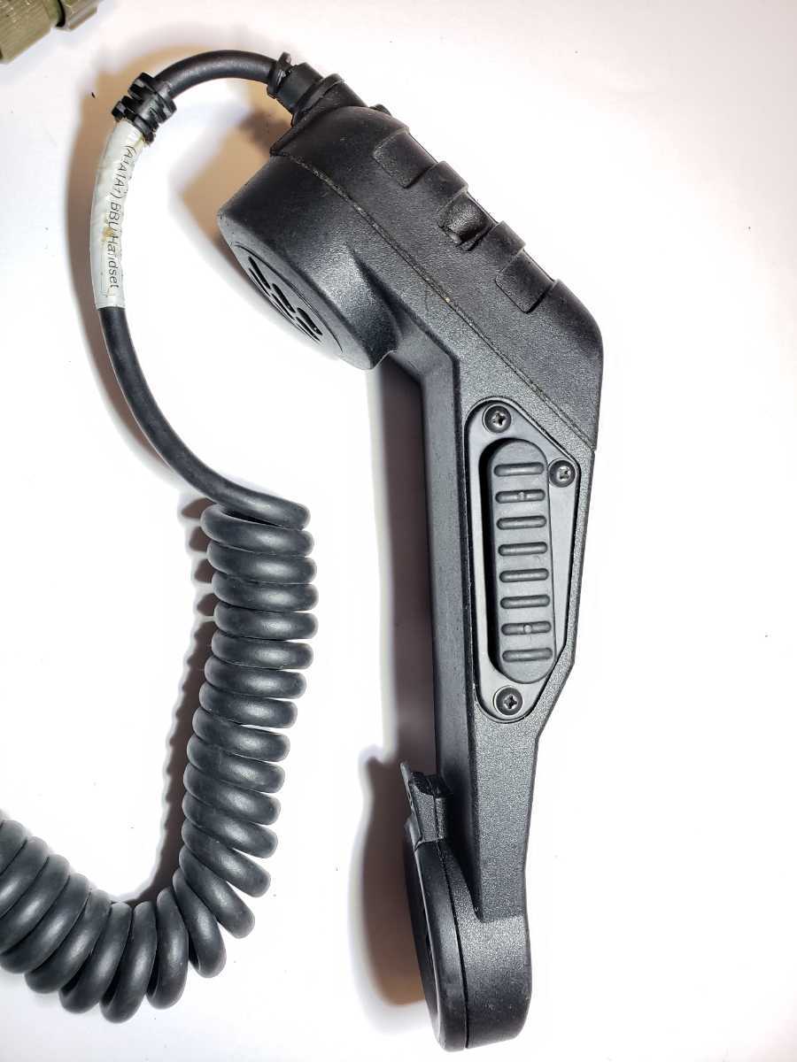 米軍 実物 RA250 HANDSET MODIFIED HARRIS ハリス ハンドセット 無線機 トランシーバー 受話器 サバゲー 装備 ...