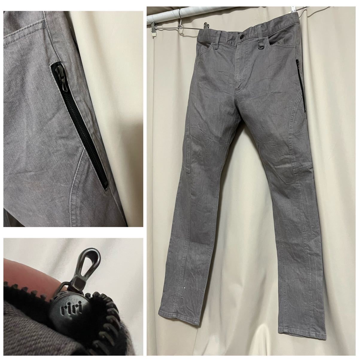 SHELLAC riri サイドジップ ストレッチグレーデニム 46 M(W30～)｜売買されたオークション情報、yahooの商品情報をアーカイブ公開 - オークファン（aucfan.com）