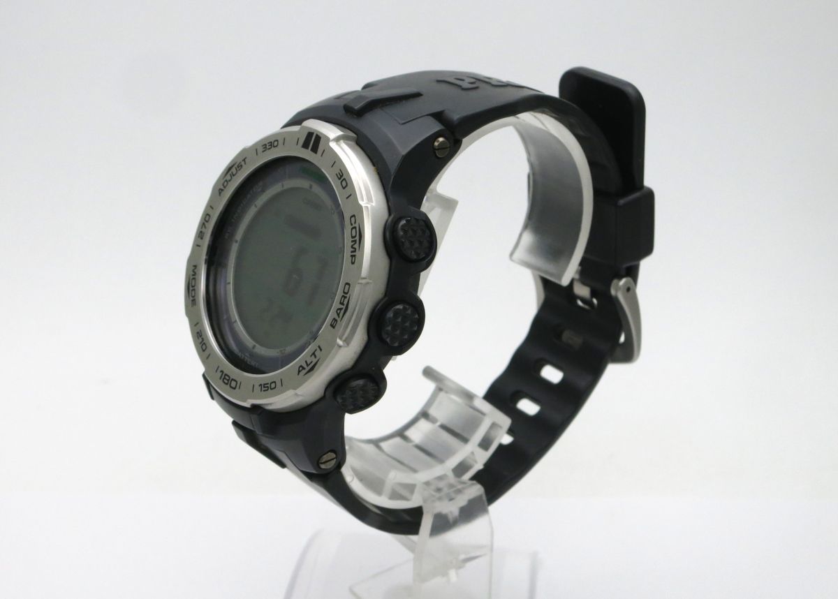 1000円スタート 腕時計 CASIO カシオ PRO TREK プロトレック 3444 PRW-3100 電波ソーラー デジタル メンズ ...