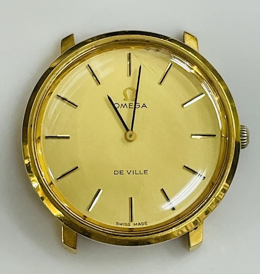 DK 10161 OMEGA DEVILL TOOL104 GOLD オメガ デビル ゴールド色 メンズ ケースのみ 手巻き 稼動品 品 現状 ...