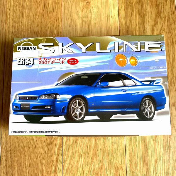 未組立/当時物 FUJIMI 1/24 スカイライン 25GTターボ ER34 2000年製(日産)｜売買されたオークション情報、yahooの ...