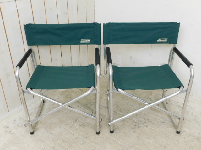田0817 コールマン Coleman キャプテンチェア CO23-JIKJ 廃盤 2個まとめて チェア 折り畳み 折りたたみ 椅子 イス ...
