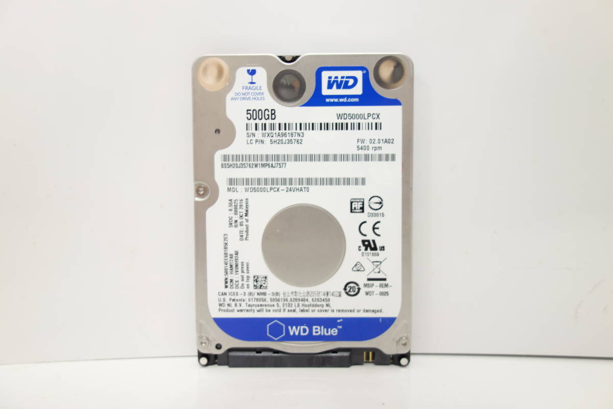 WESTERN DIGITAL HDD 2.5インチ SerialATA 内蔵型HDD WDC WD5000LPCX-24VHAT0 ...