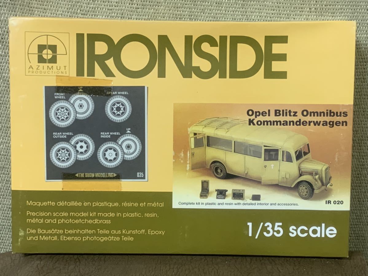 08247 1/35 Azimut Ironside IR020 Opel Blitz Omnibus Kommandowagen アズムット ...