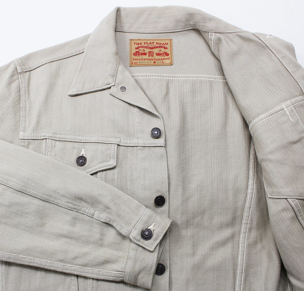 THE FLATHEAD フラットヘッド Lot 6004W DOBBY JACKET / ドビージャケット size 40(ジャケット、上着)｜売買されたオークション情報、yahooの商品 ...