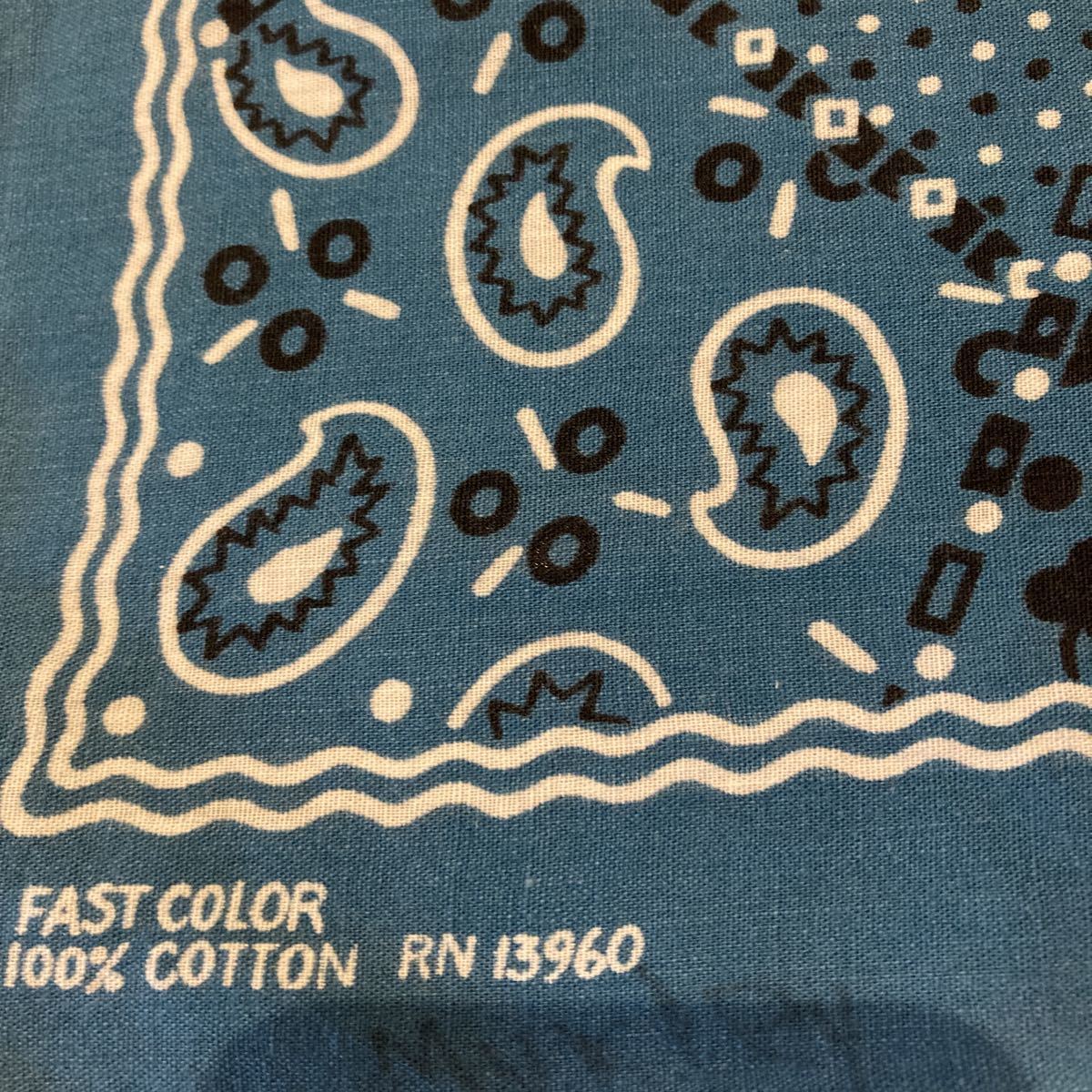 vintage/ビンテージ/BANDANA/バンダナ/クッキー/USA/FAST COLOR/ブルー(バンダナ)｜売買されたオークション情報 ...
