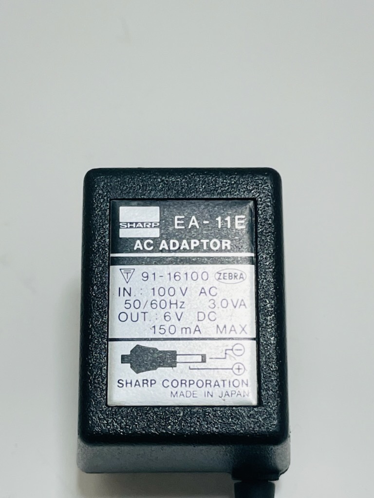 純正 SHARP/シャープ ポケコン用ACアダプター EA-11E(変圧器、アダプター)｜売買されたオークション情報、yahooの商品情報をアーカイブ公開 - オークファン（aucfan.com）