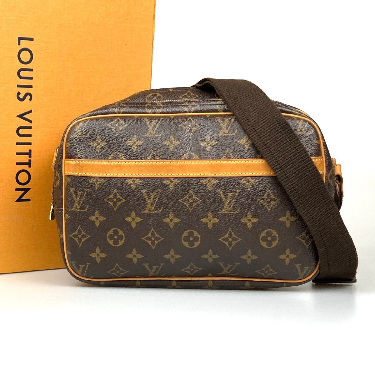 1円〜 ルイヴィトン LOUIS VUITTON ショルダーバッグ リポーターPM レザー モノグラム M45254 SP0072(ショルダー ...