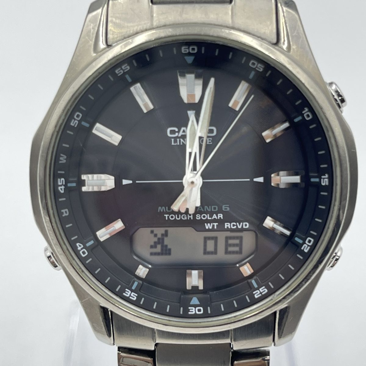 A768-A73-17 稼働 CASIO カシオ LINEAGE リニエージ タフソーラー メンズ腕時計 5161 LCW-M100J ...