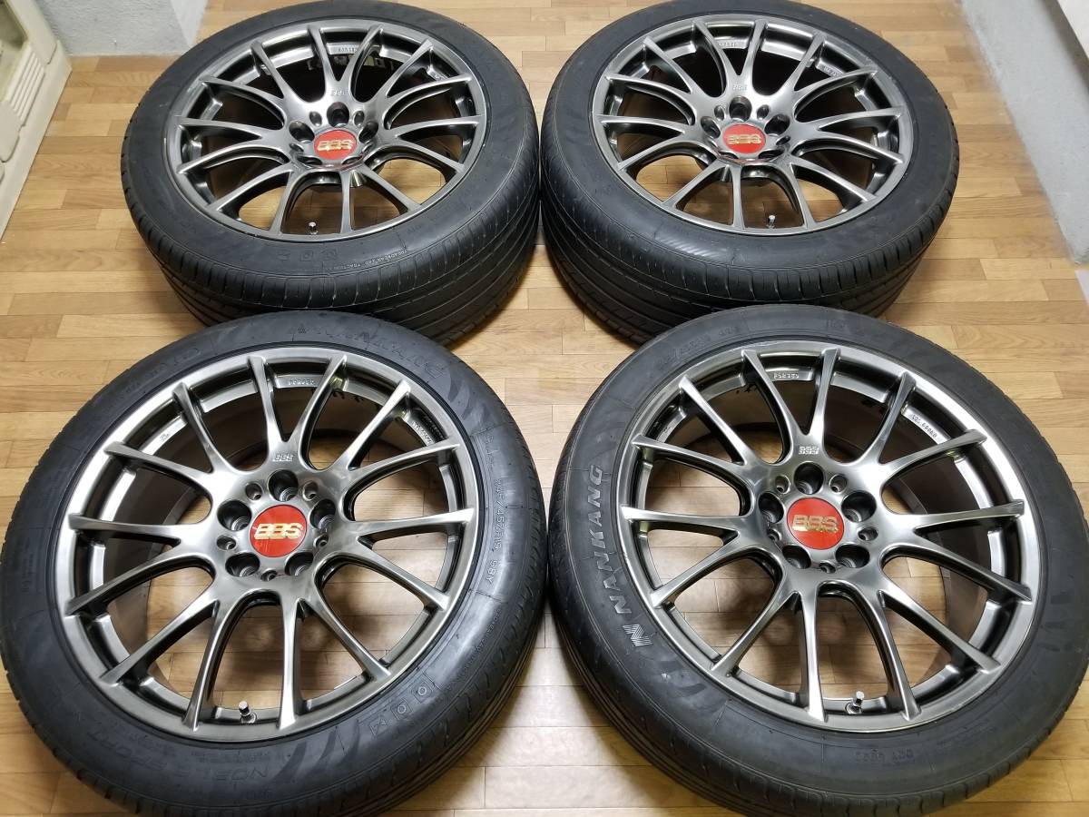 19インチ 8.5J +32 & 9.5J +37 PCD120 BBS RE-V RE044 RE045 鍛造 PFS レクサス LS460 ...
