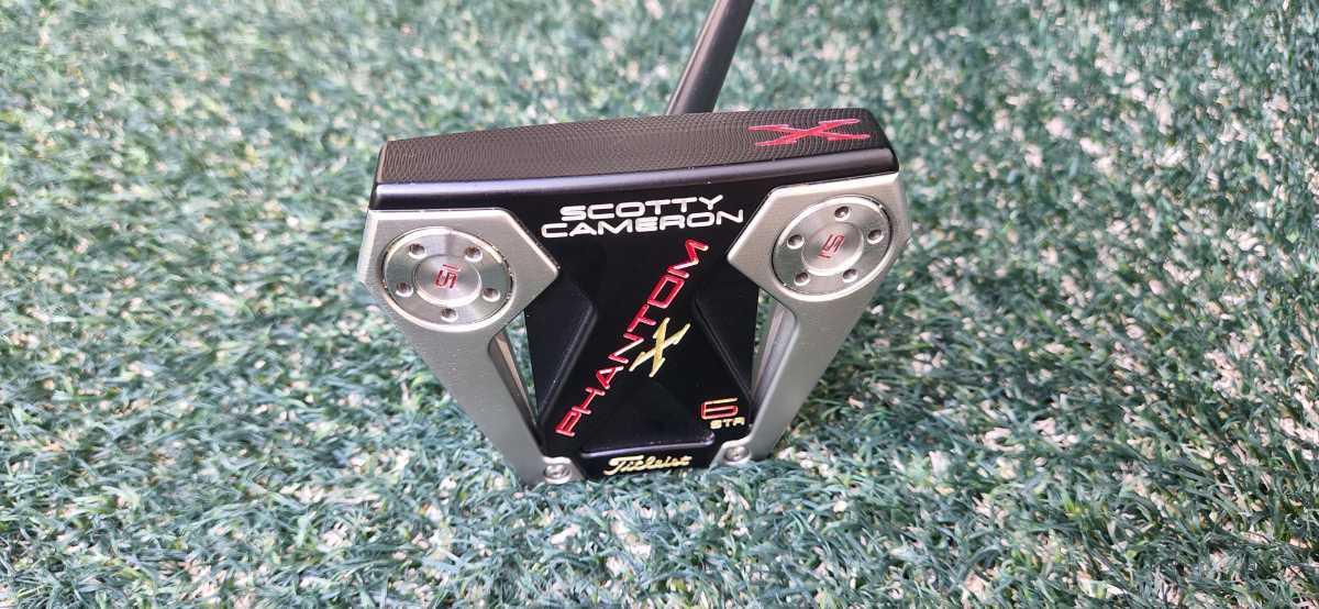 スコッティキャメロン SCOTTY CAMERON ファントム Phantom 6STR カスタムペイント スタビリティーfire 34インチ ...
