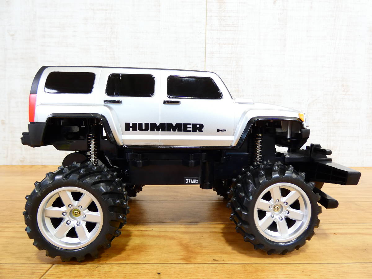 CCP ラジコンカー G-DRIVE Jr. ハマーH3 シルバー 1/16スケール/全長約31cm 27MHz 生活防水仕様 水洗い可 ...