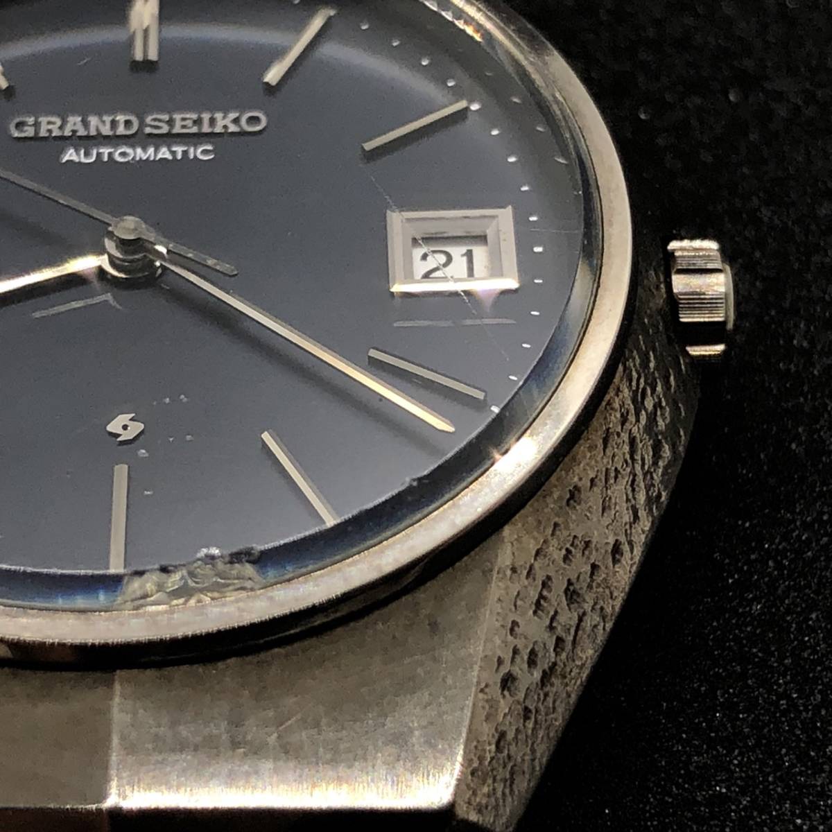 超絶モデル グランドセイコー V.F.A. パラジウム合金 6185-8010 銀パラ メンズ 時計 自動巻き GRAND SEIKO ...