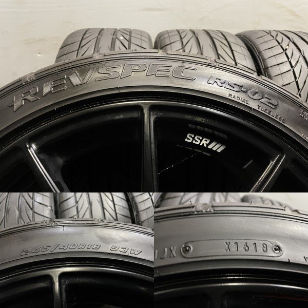 GY REVSPEC RS-02 245/40R18 夏タイヤ SSR GTX01 18インチ 8.5J5HPCD114.3+44 GDB ...