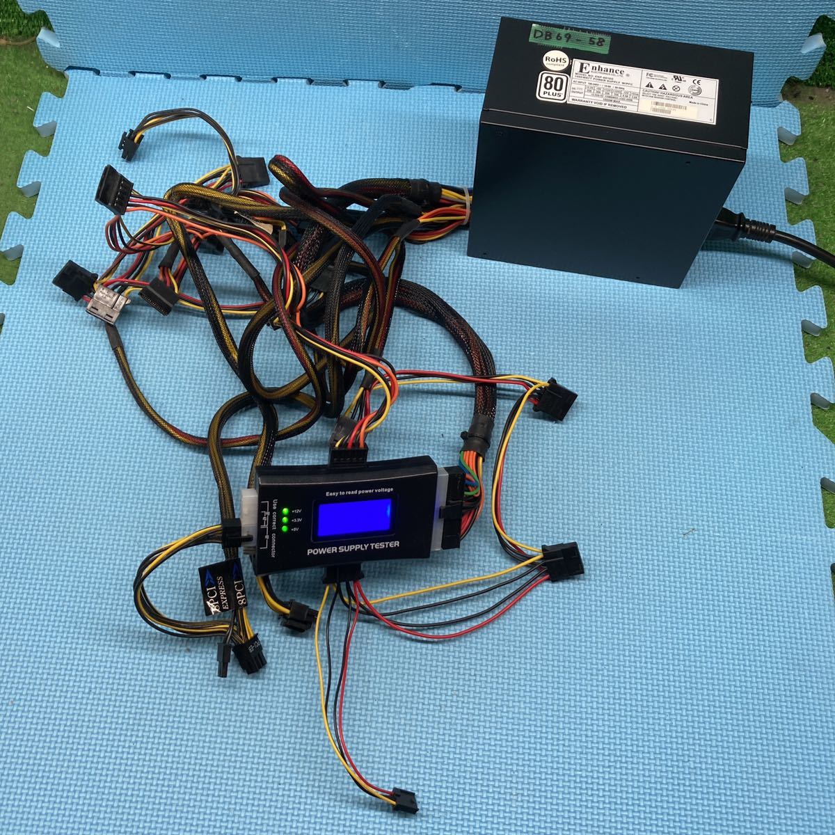 DB69-58 激安 PCパーツ大売り出し Enhance ENP-6610G 1000w 電源BOX 電源ユニット 電源テスターにて電圧確認 ...